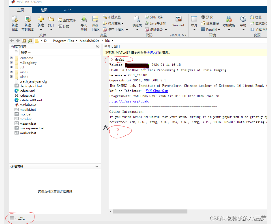 Matlab 打开正常启动DPABI后一直正忙_matlab中打开dpabi-CSDN博客