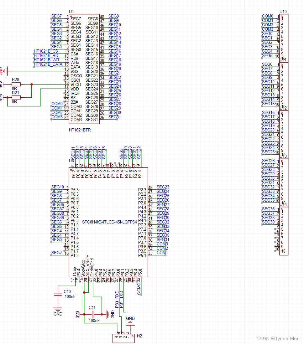 段码LCD研究 | 用HT1621B/STC8H4K64TLCD驱动段码LCD屏-CSDN博客