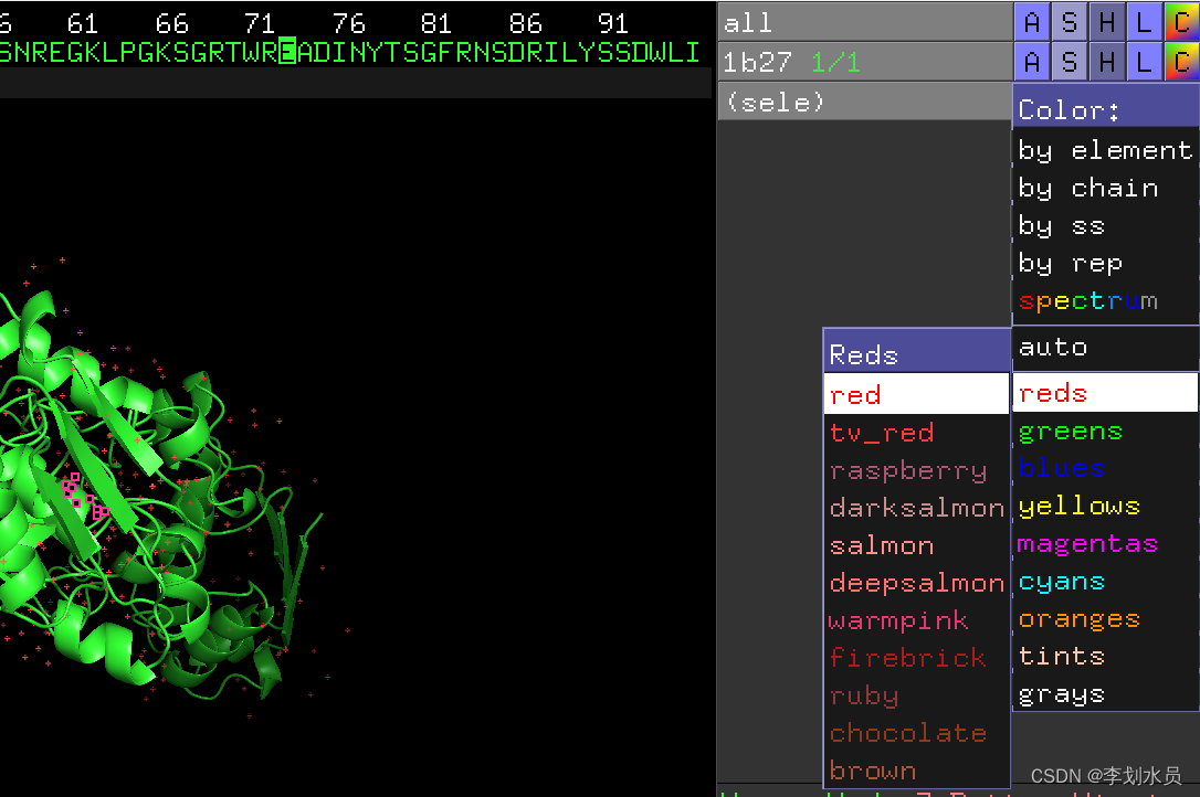 Pymol 常用指令：mutation in Pymol_pymol点突变-CSDN博客