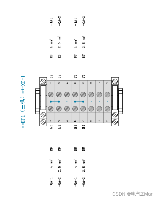 EPLAN单层端子连接图(自动式).f11文件_eplan端子连接图模板下载-CSDN博客