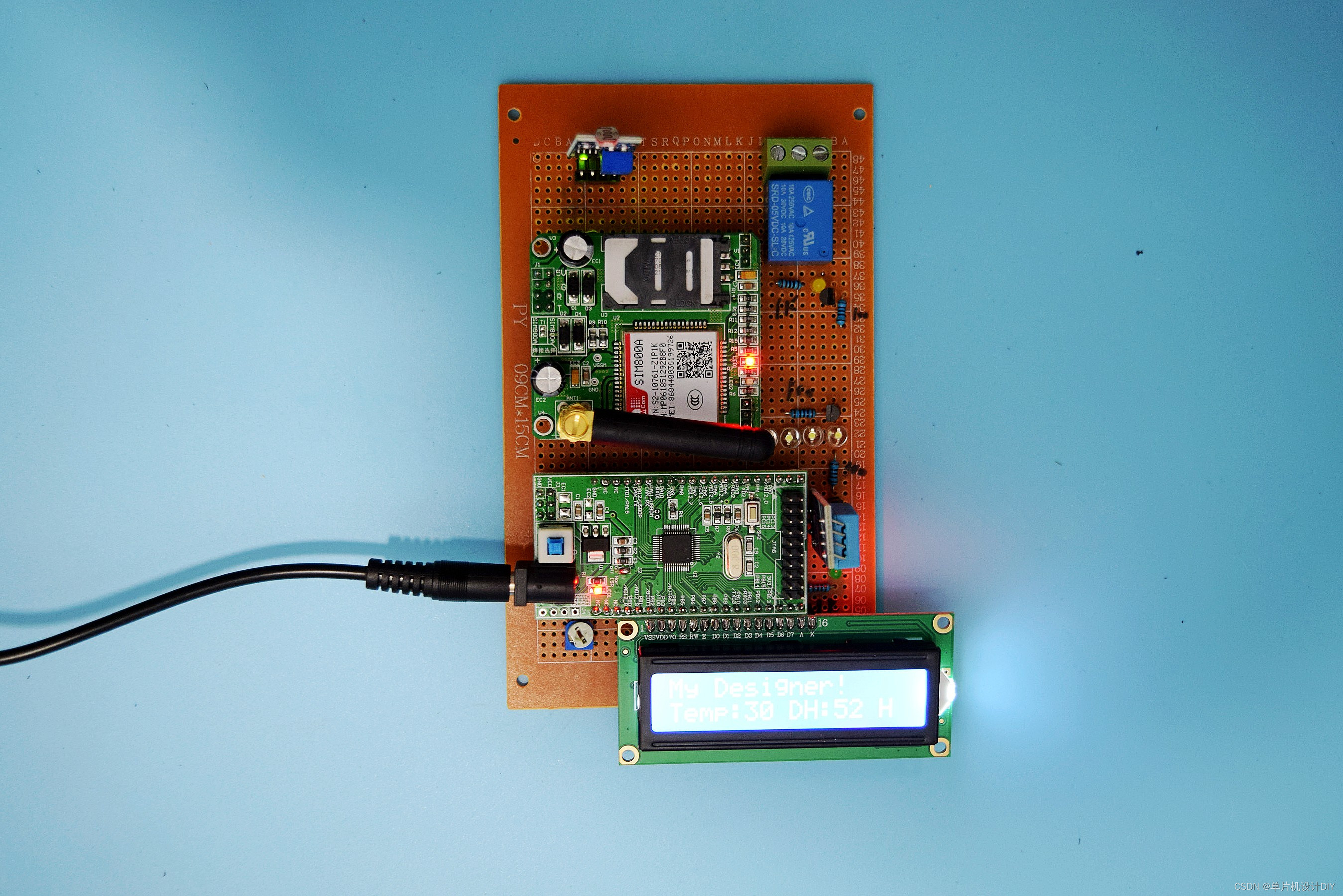 基于stm32单片机远程浇花花盆gsm短信浇水补光灌溉湿度设计62、短信远程浇水和补光灯控制。发送信息 Jiaoshui”继电器打开可外接水泵 Csdn博客