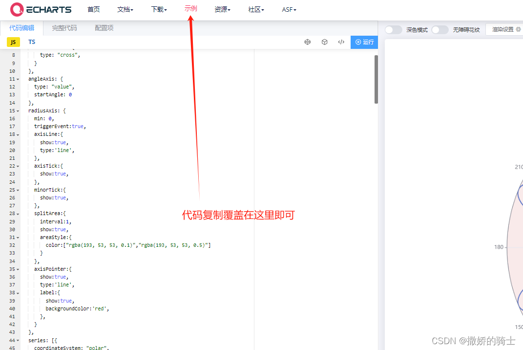 06-Echarts配置系列之：极坐标系的 radiusAxis径向轴和 angleAxis角度轴-CSDN博客