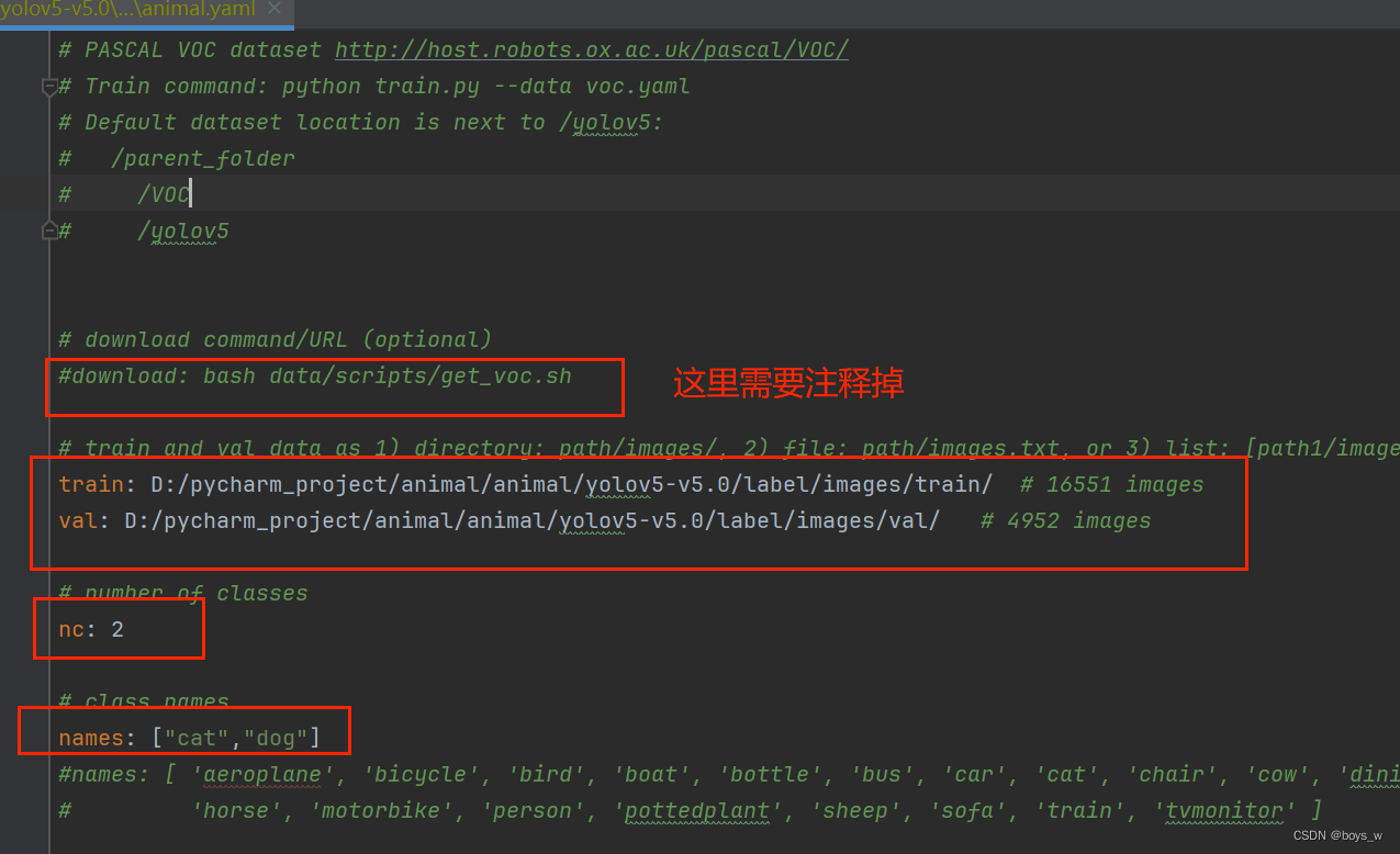 小白使用YOLO5—v5.0训练猫狗数据的全过程及所遇到的坑_yolov5 5.0-CSDN博客