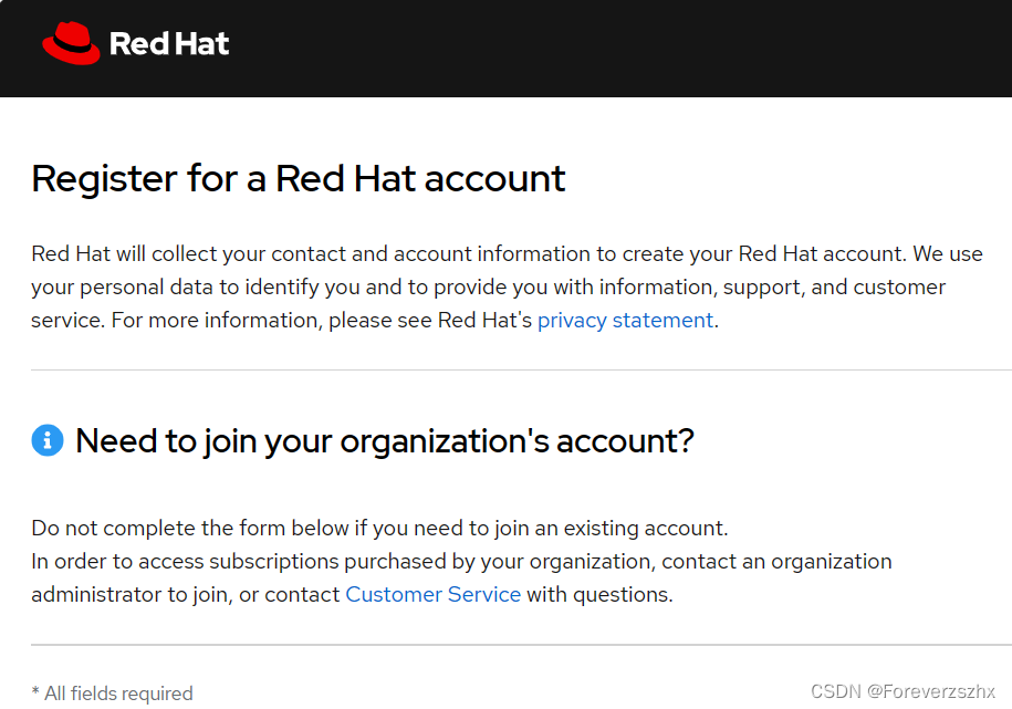 注册一个RedHat红帽账号并获取红帽镜像源_register redhat-CSDN博客