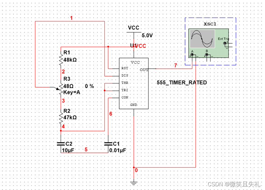 脉冲产生电路及应用（用555定时器设计占空比为 2/3 的秒脉冲发生器）_555计时器制作1秒脉冲发生器-CSDN博客