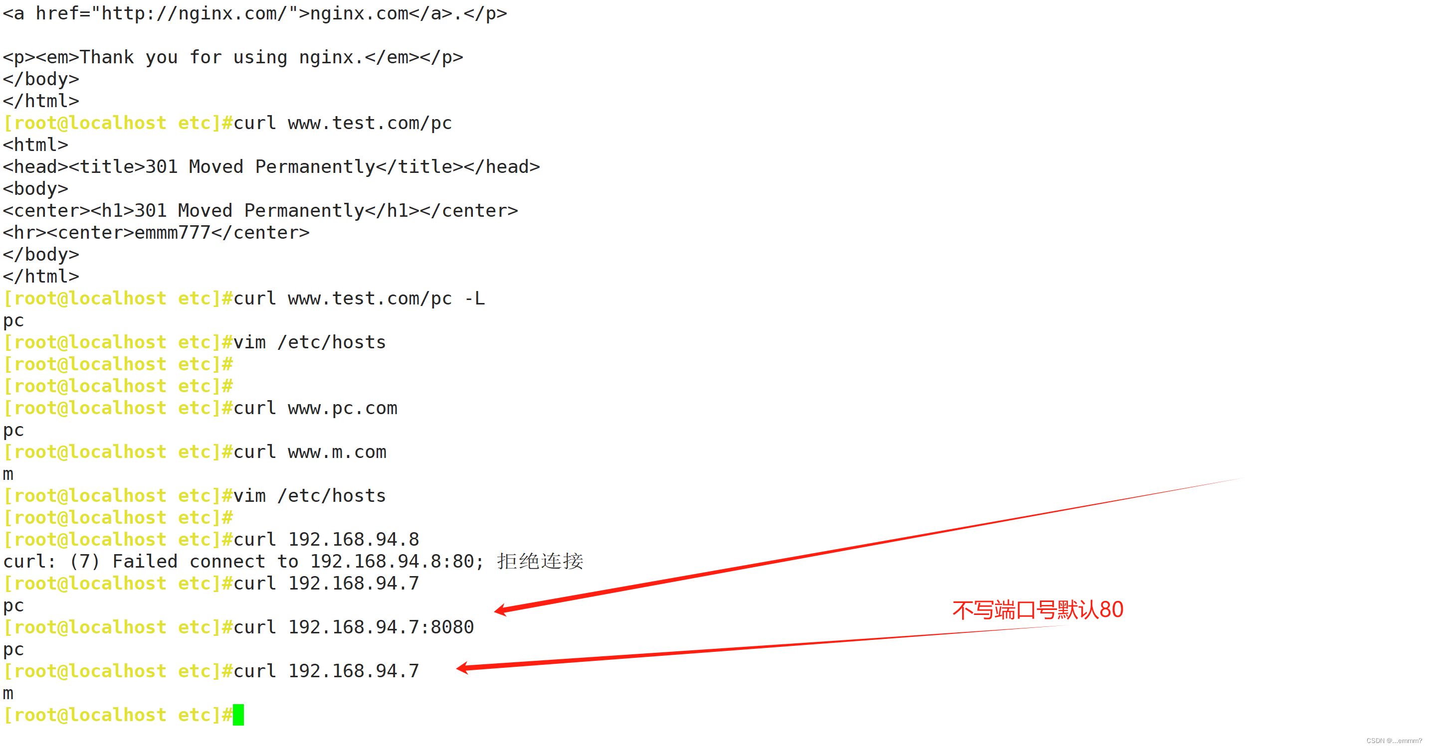 nginx 局部配置_index.html 可以忽略不写重定向-CSDN博客