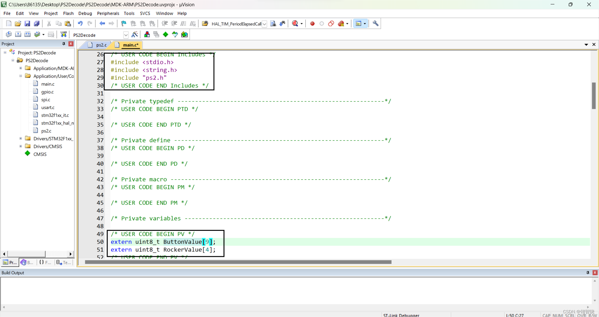 【STM32】SPI与PS2手柄解码（CUBEMX+HAL库）_stm32 spi hal ps2手柄-CSDN博客