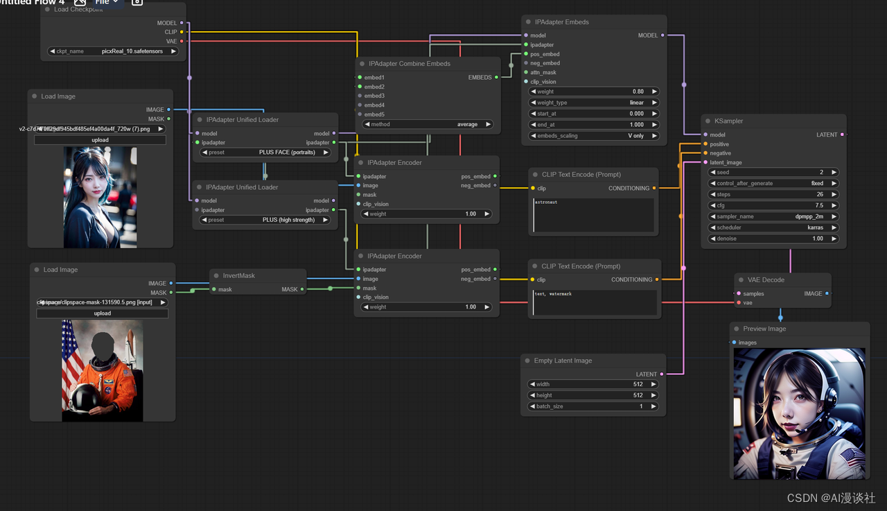 【comfyUI教程】”垫图神器“IPAdapter重大更新，新版本功能使用，效果还原指南_comfyui ipadapter-CSDN博客