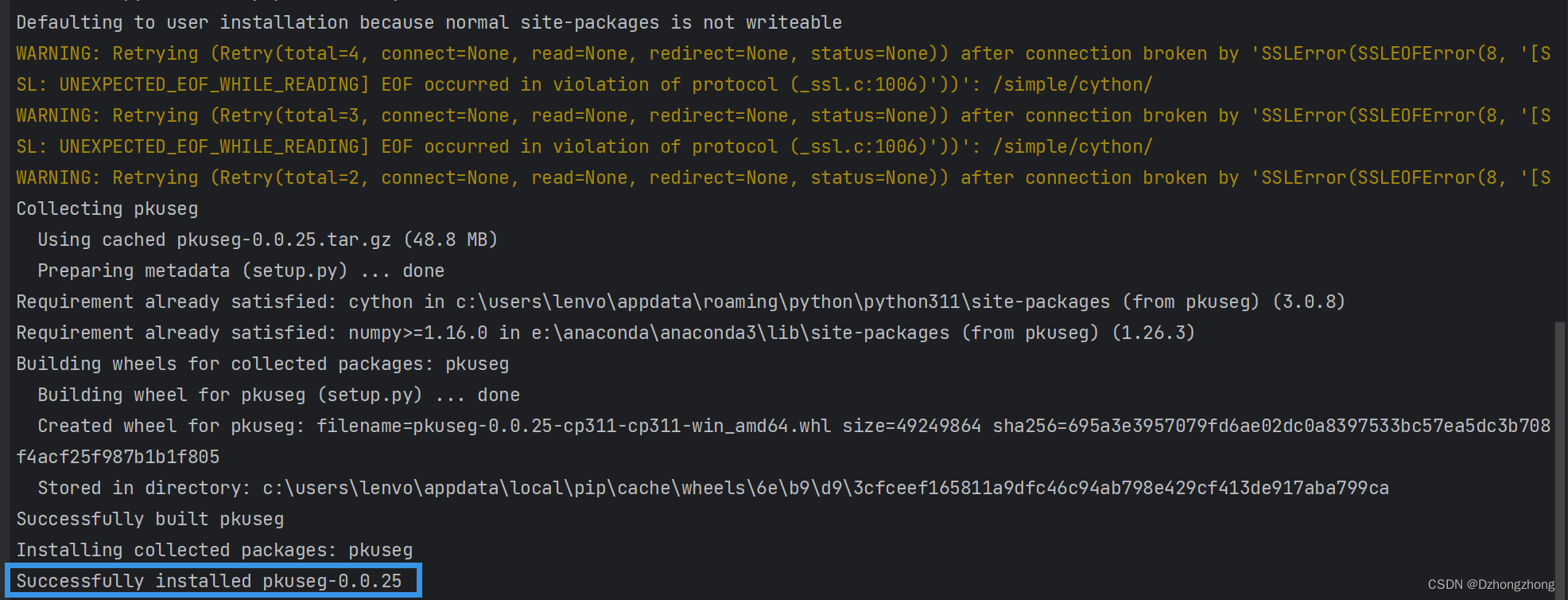 安装pkuseg_pkuseg安装-CSDN博客