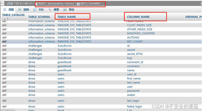 SQL注入--详解information_schema数据库在SQL注入中的作用（以dvwa靶场为例）_schemata 注入-CSDN博客