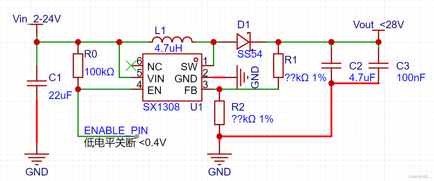 自动参数计算单 SW1308 SDB628 MT3608 HX3608 电路&器件计算 DC升压芯片_hx3608电路图-CSDN博客