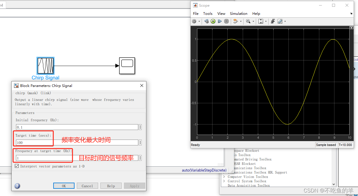 Simulink模块使用_interpret vector parameters as 1-d-CSDN博客