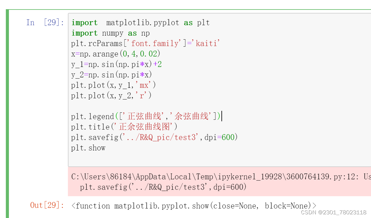 Matplotlibpyplot绘图相关的对象和图的类型 Csdn博客 