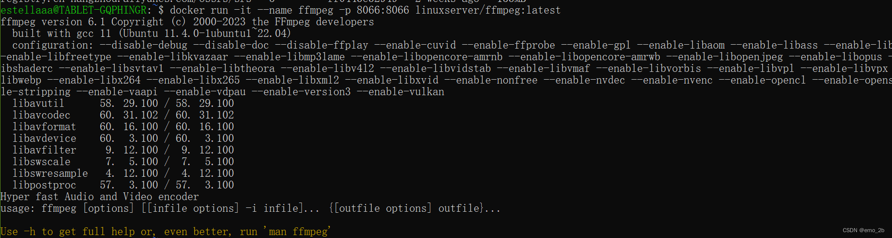 利用Docker启动SRS和ffmpeg_docker srs镜像包-CSDN博客