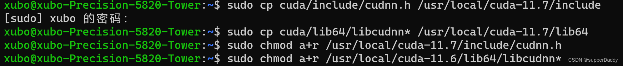 Linux系统下配置CUDA环境，使用GPU训练模型（Ubuntu22.04+python3.10+tensorflow2.8.0+cuda11.7+cudnn8.2.0）_linux安装 ...