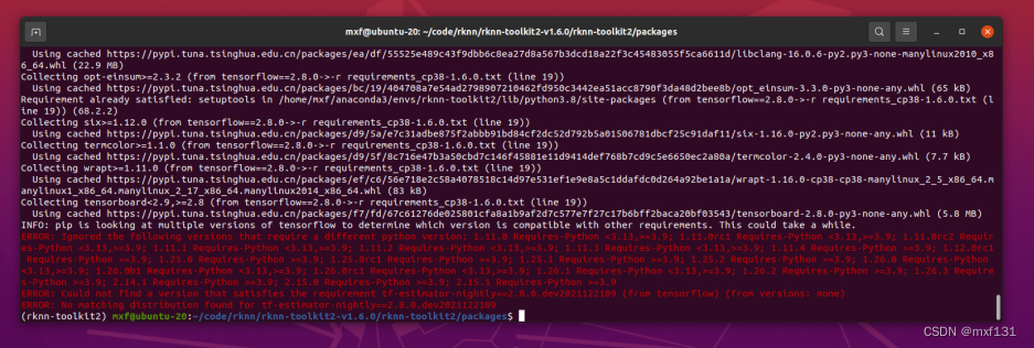 通过清华源安装rknn-toolkit2 v1.6.0 包错误_no matching distribution found for tf-estimator-ni-CSDN博客