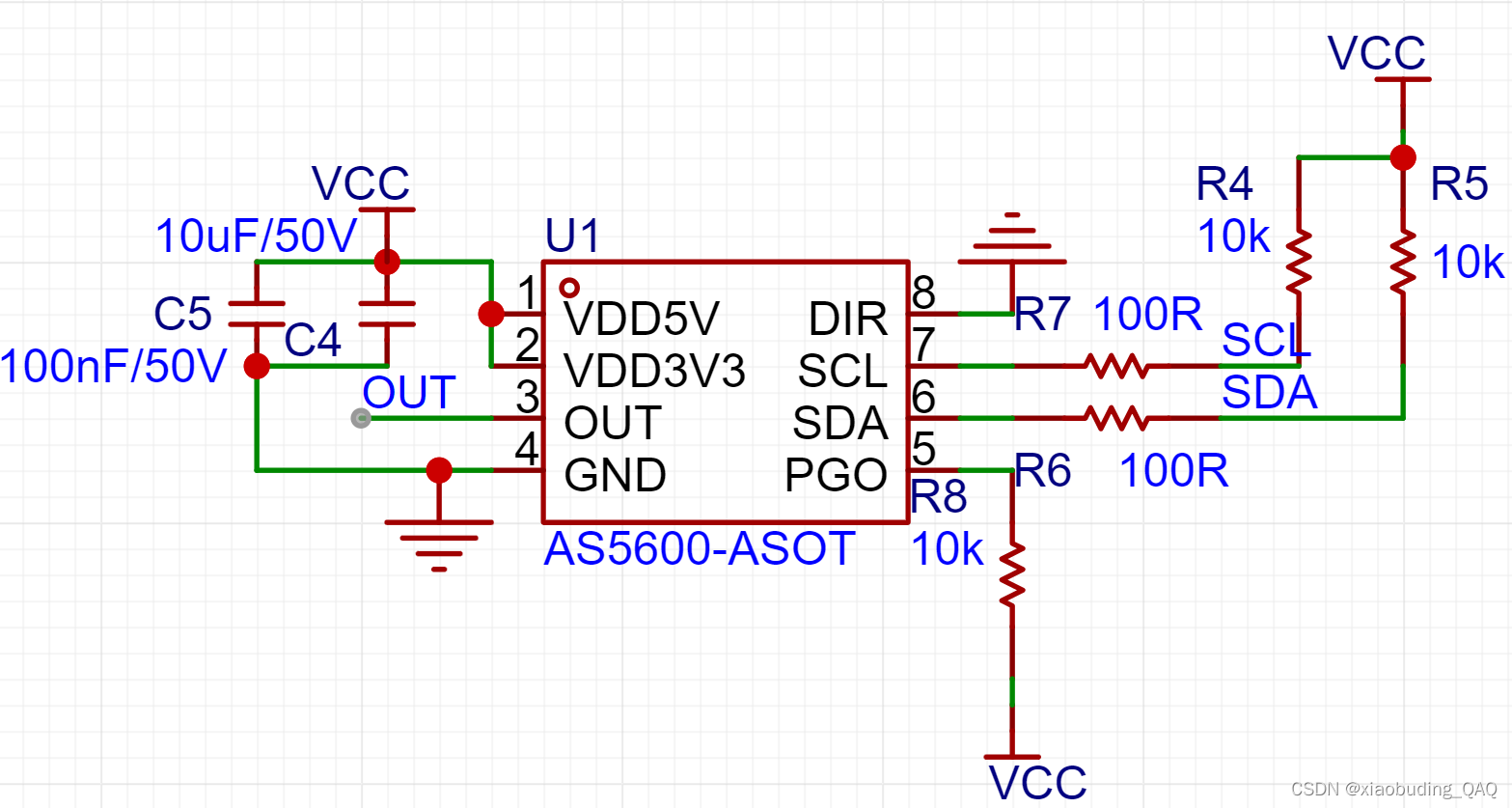 AS5600磁编码器获取角度（IIC方式）的简单应用-CSDN博客