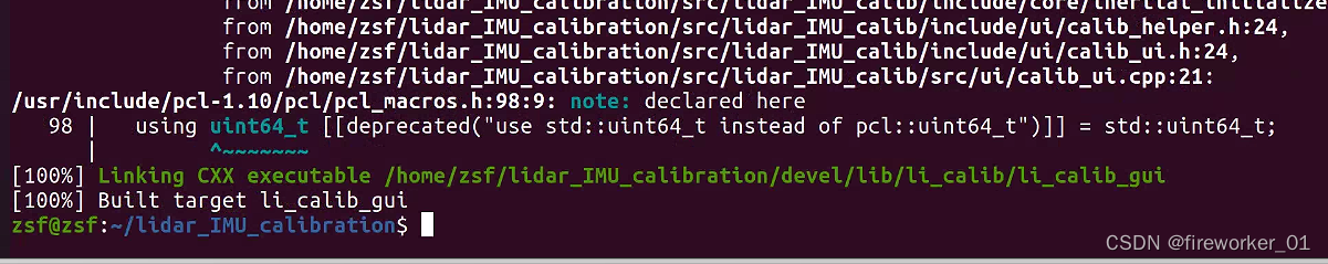 使用浙大LI Calib工具标定3D雷达和IMU--全过程完整记录_雷达和imu联合标定录制包-CSDN博客
