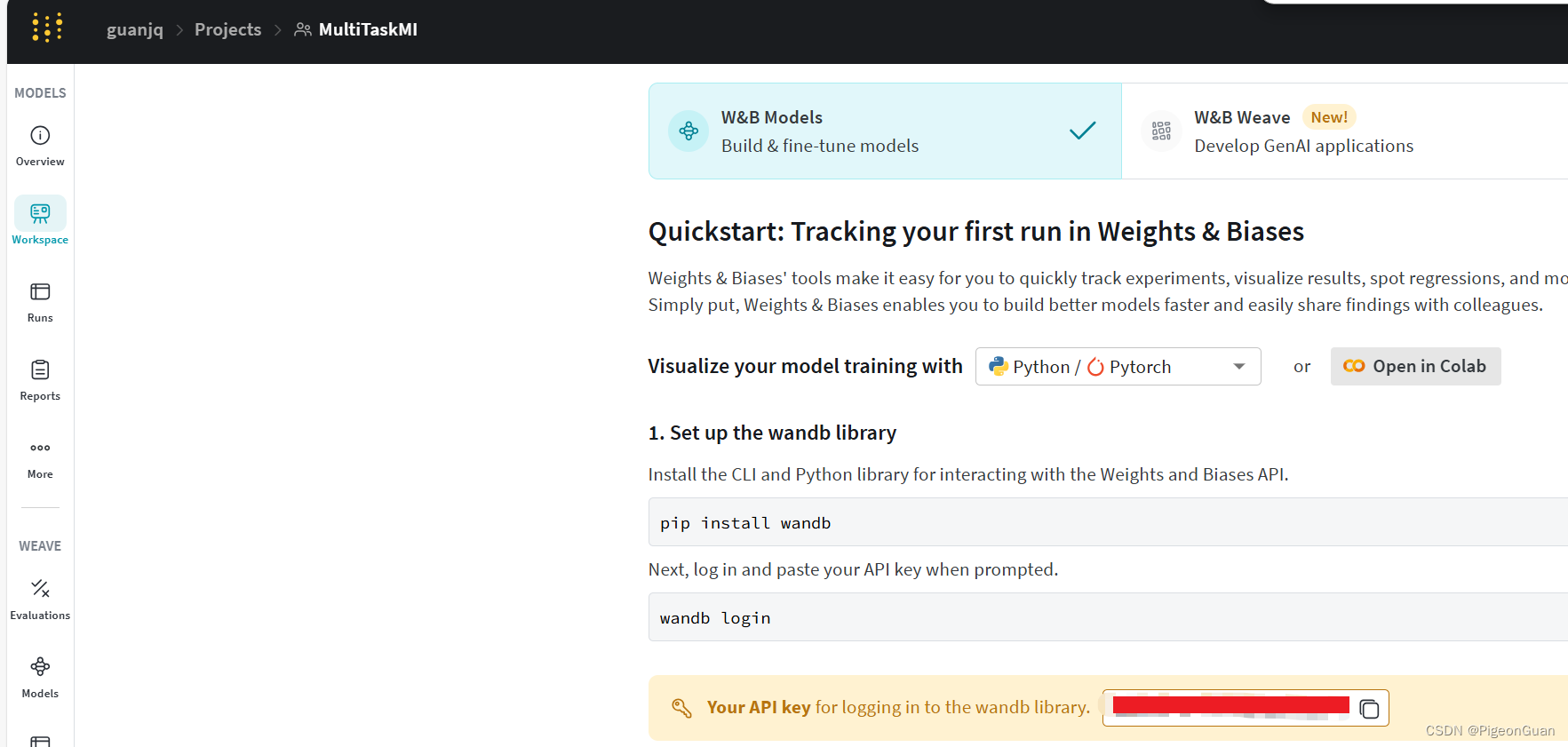 [Wandb] api key怎么查看_wandb key-CSDN博客