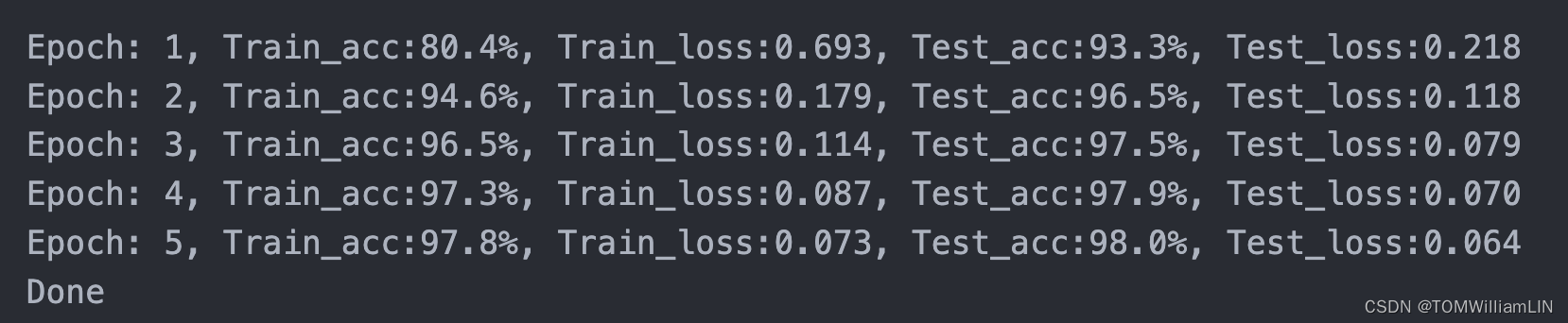 深度学习01 — PyTorch实现mnist手写数字识别_cpu版pytorch训练mnist模型-CSDN博客