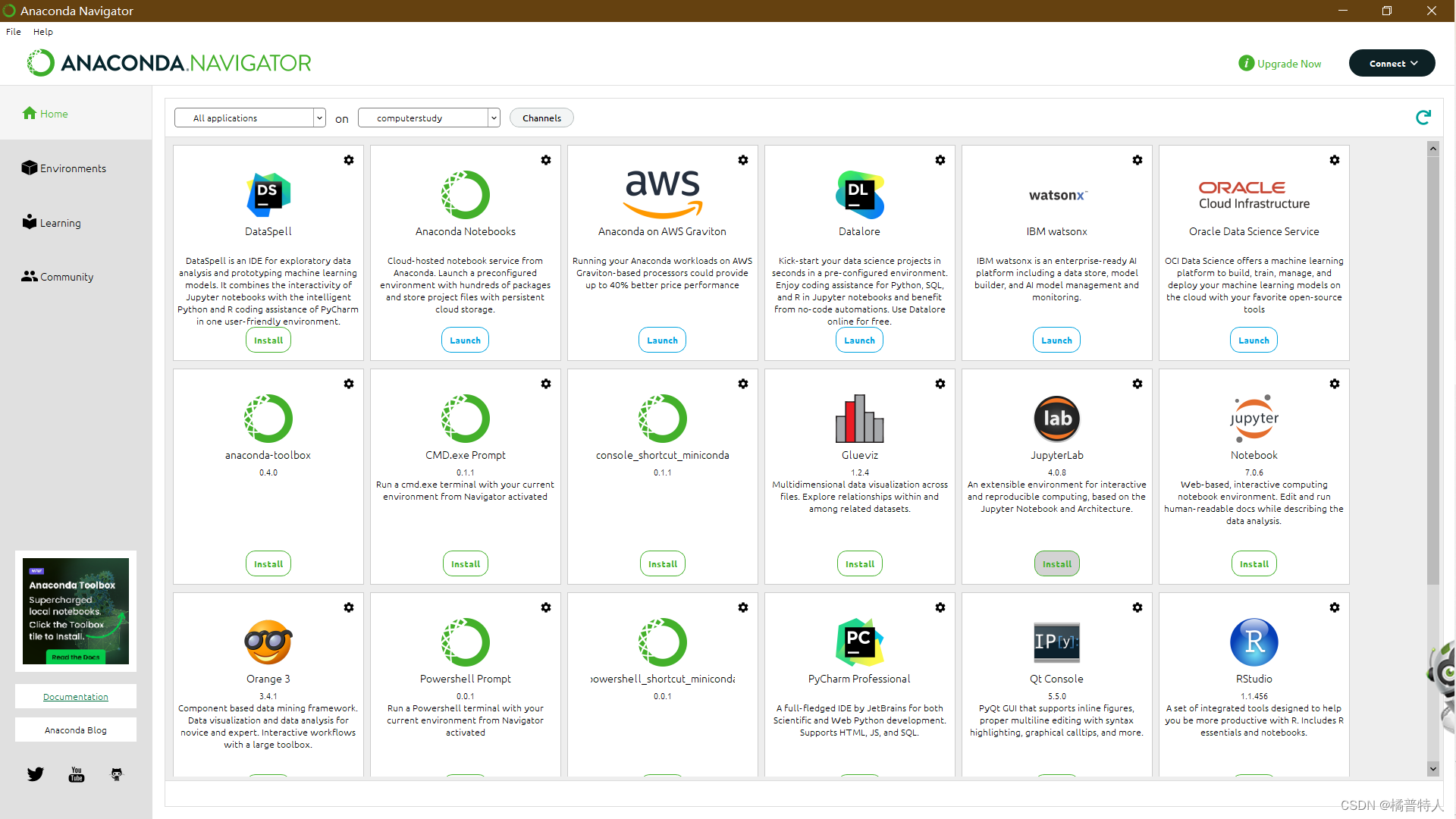 anaconda的虚拟环境的创建删除和搭建至jupyter或jupyterlab环境_anacondanavigator虚拟环境中没有jupyterlab-CSDN博客