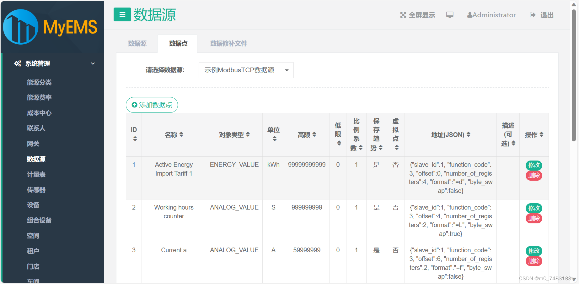MyEMS的安装部署与数据读取查看-CSDN博客