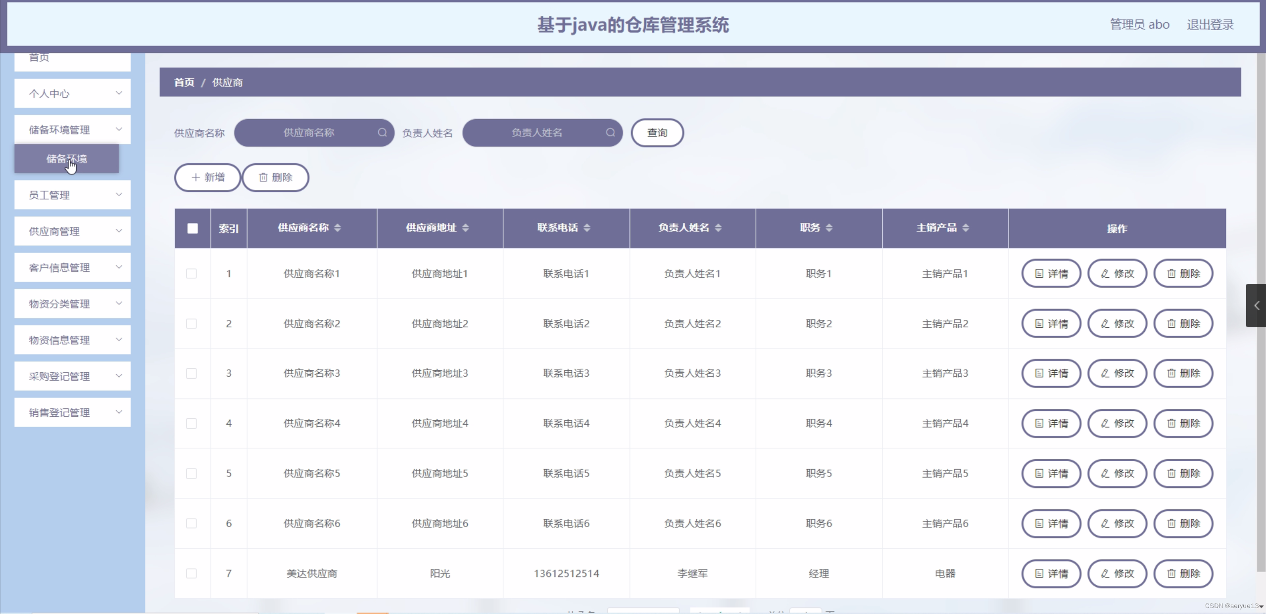 Java基于java的仓库管理系统源码mysql文档 Csdn博客