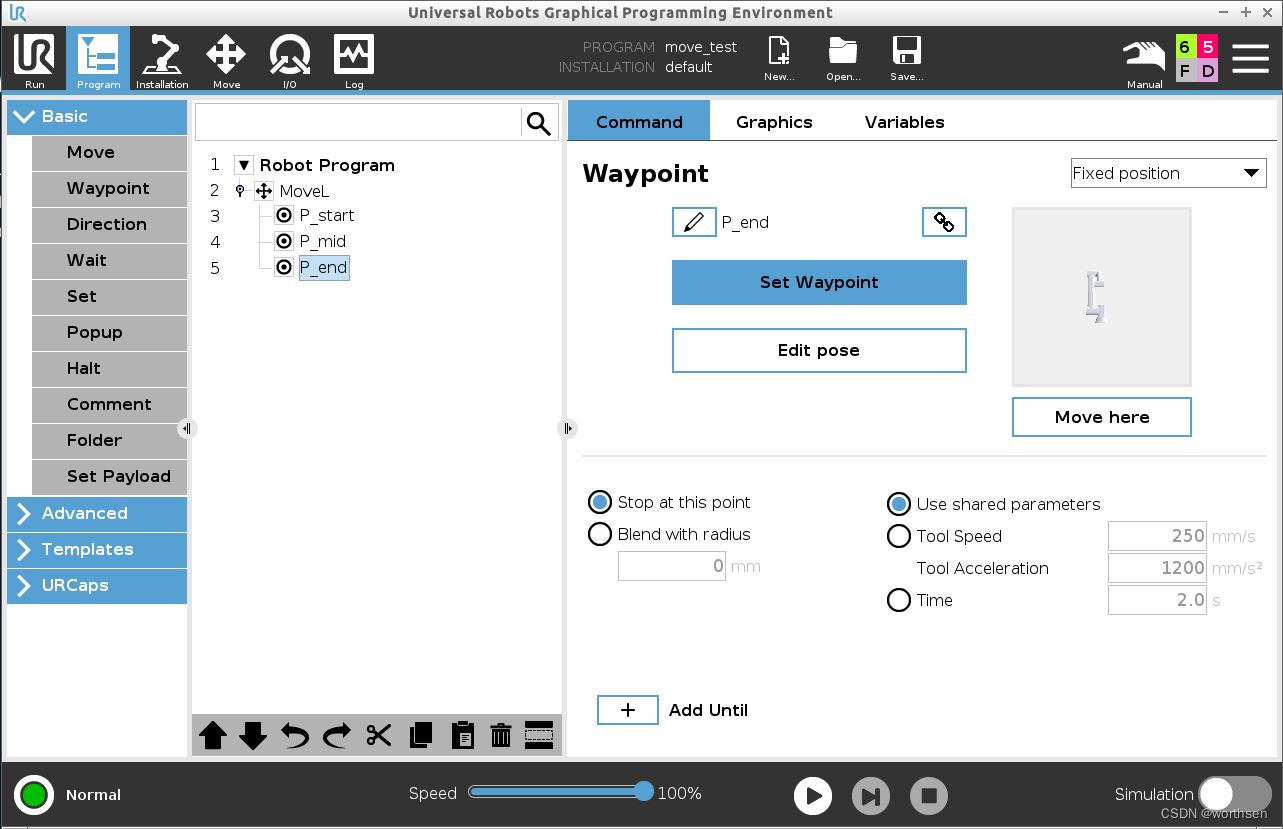翻译--指南和示例：通过 TCP/IP 远程控制 UR_urscript-CSDN博客