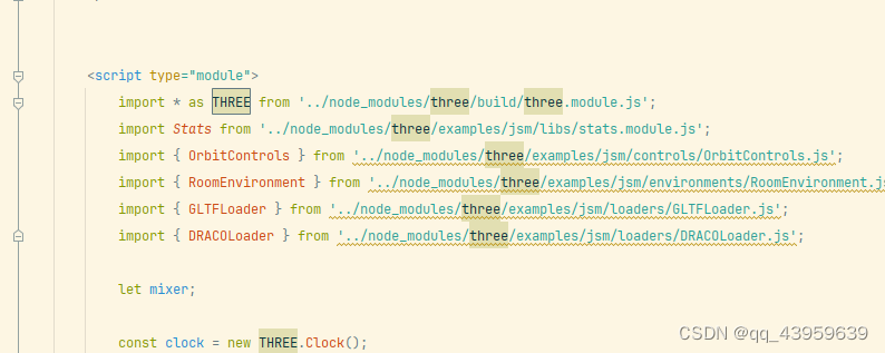 three部署报错Failed to resolve module specifier “three“. Relative references must start with either ...