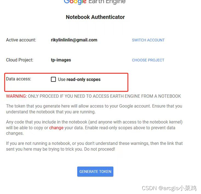 GEE python版报错 EEException: Request had insufficient authentication scopes.-CSDN博客
