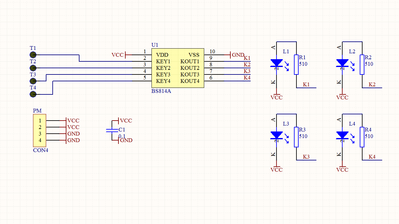 BS814A -1 标准四键触控-CSDN博客