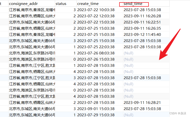 Error attempting to get column ‘sendTime‘ from result set. Cause: java.sql.SQLException: Error ...
