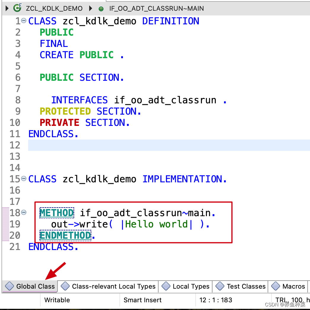 BTP上的ABAP开发（2）CLASS_abap class-CSDN博客