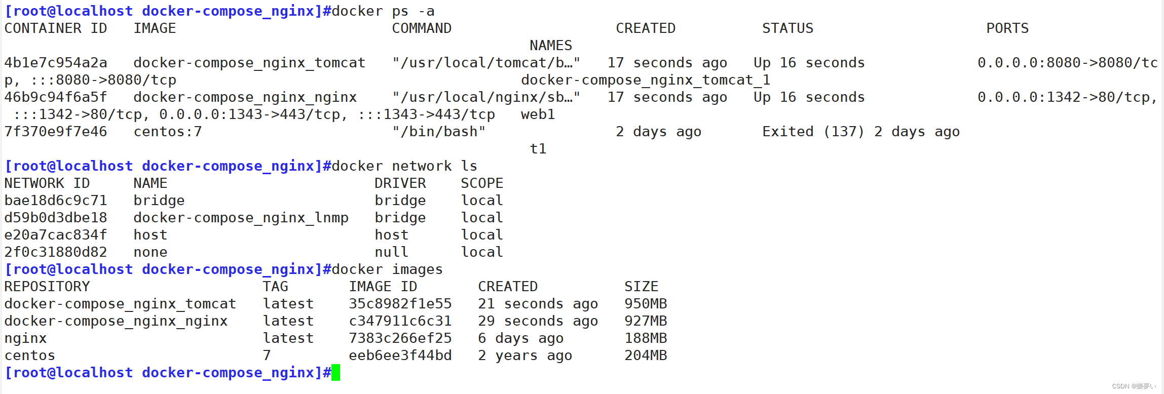 Docker-compose 多容器应用部署_docker-compose -f-CSDN博客