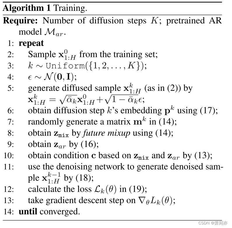 Non-autoregressive Conditional Diffusion Models for Time Series Prediction-CSDN博客