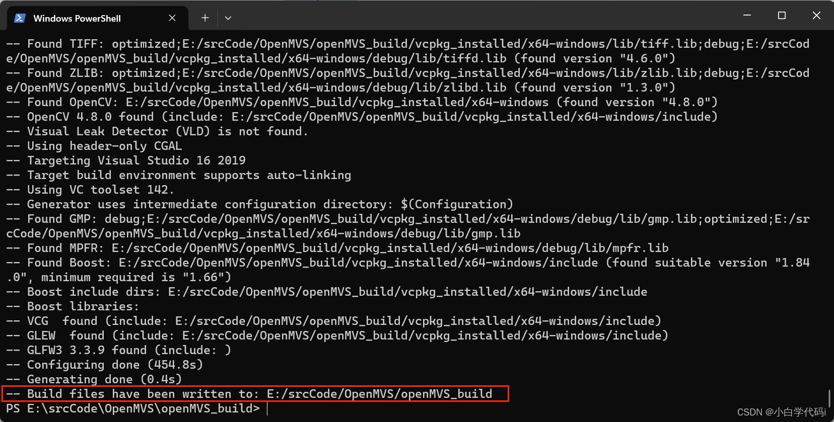 最详细简单的OpenMVS环境配置（Windows，VS2019+Vcpkg）（2024/01/26）-CSDN博客