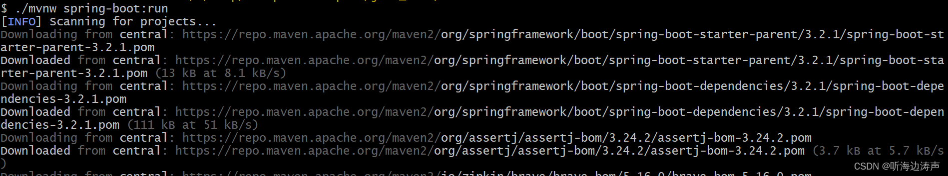 执行mvnw spring-boot:run开始没有反应_mvnw没反应-CSDN博客