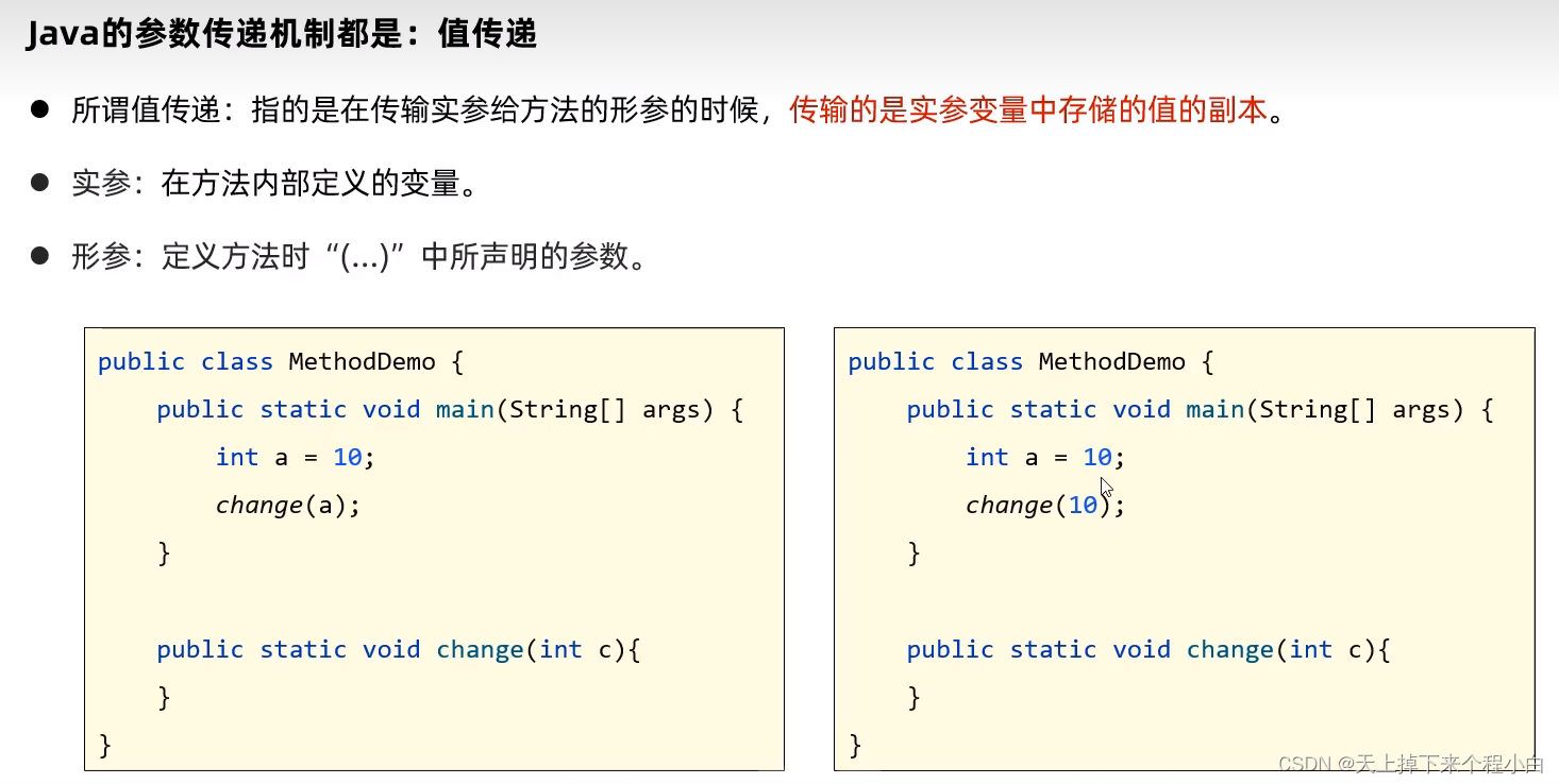 Java的参数（基本类型）传递机制：值传递 Csdn博客 