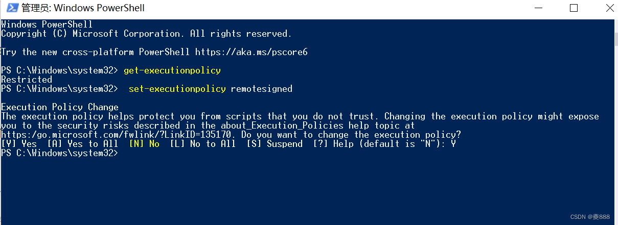 【powershell】因为在此系统上禁止运行脚本，解决方法 Csdn博客 