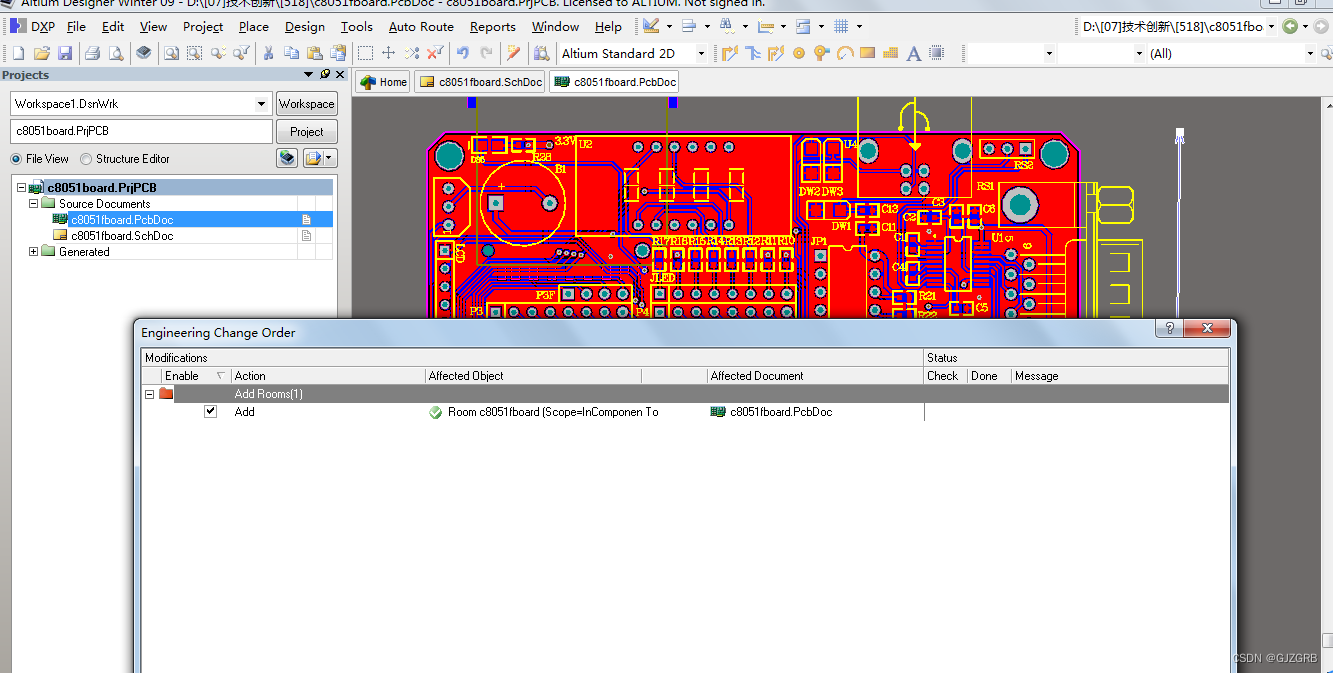基于c8051f340单片机应用系统硬件开发板（原理图pcb）工程文件 Ad09设计工程文件c8051f340极简开发板 Csdn博客