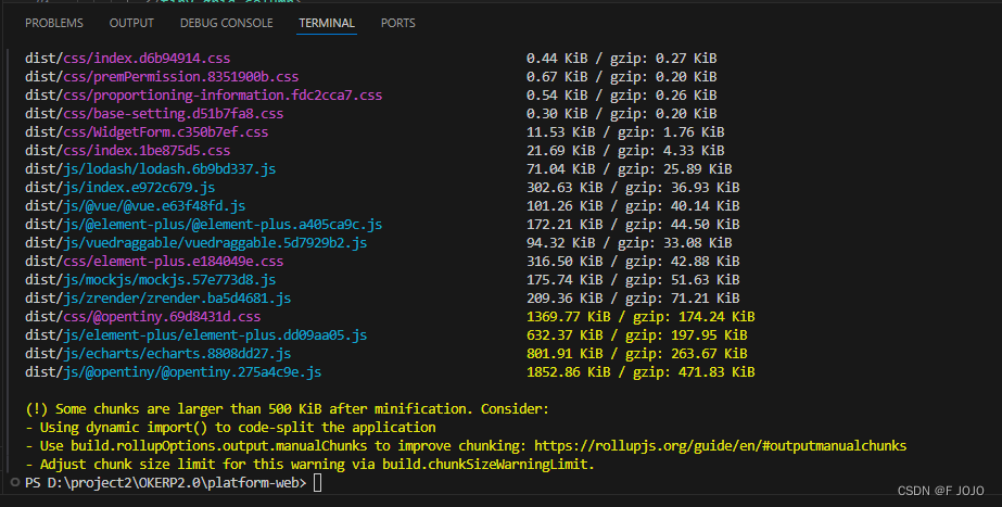 前端vue项目打包及部署_前端打包dict文件启动-CSDN博客