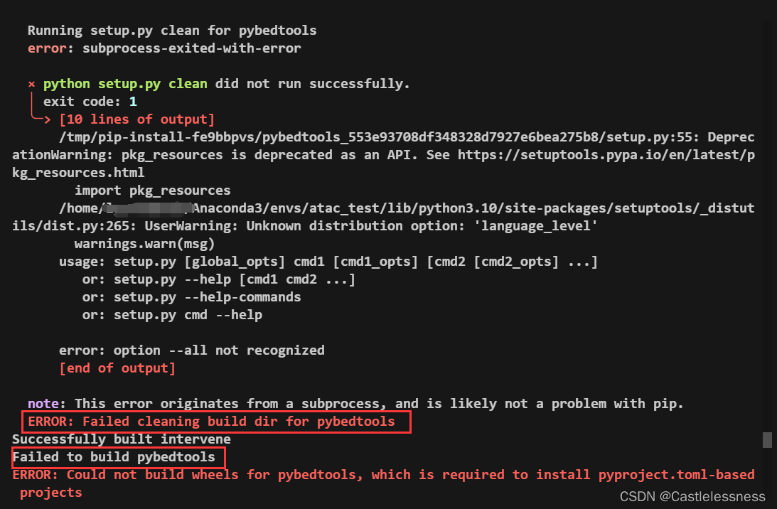 解决用Intervene来计算Peak样本的overlap时conda install -c bioconda intervene无法安装intervene_如何安装intervene-CSDN博客