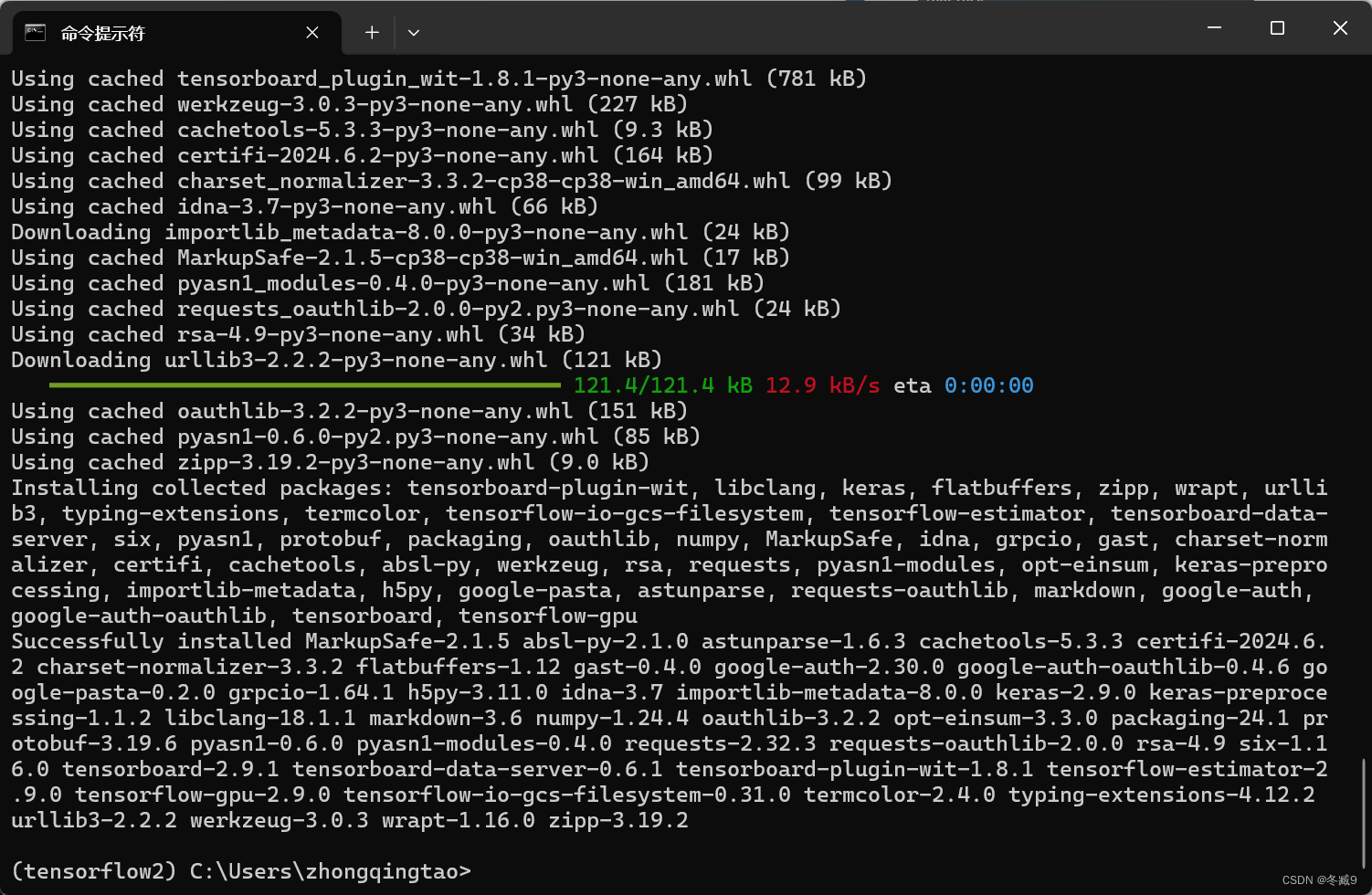 tensorflow安装教程(GPU版本 Win11 anaconda tensorflow2.9 python3.8 cuda11.2)_win11 conda tensorflow gpu ...