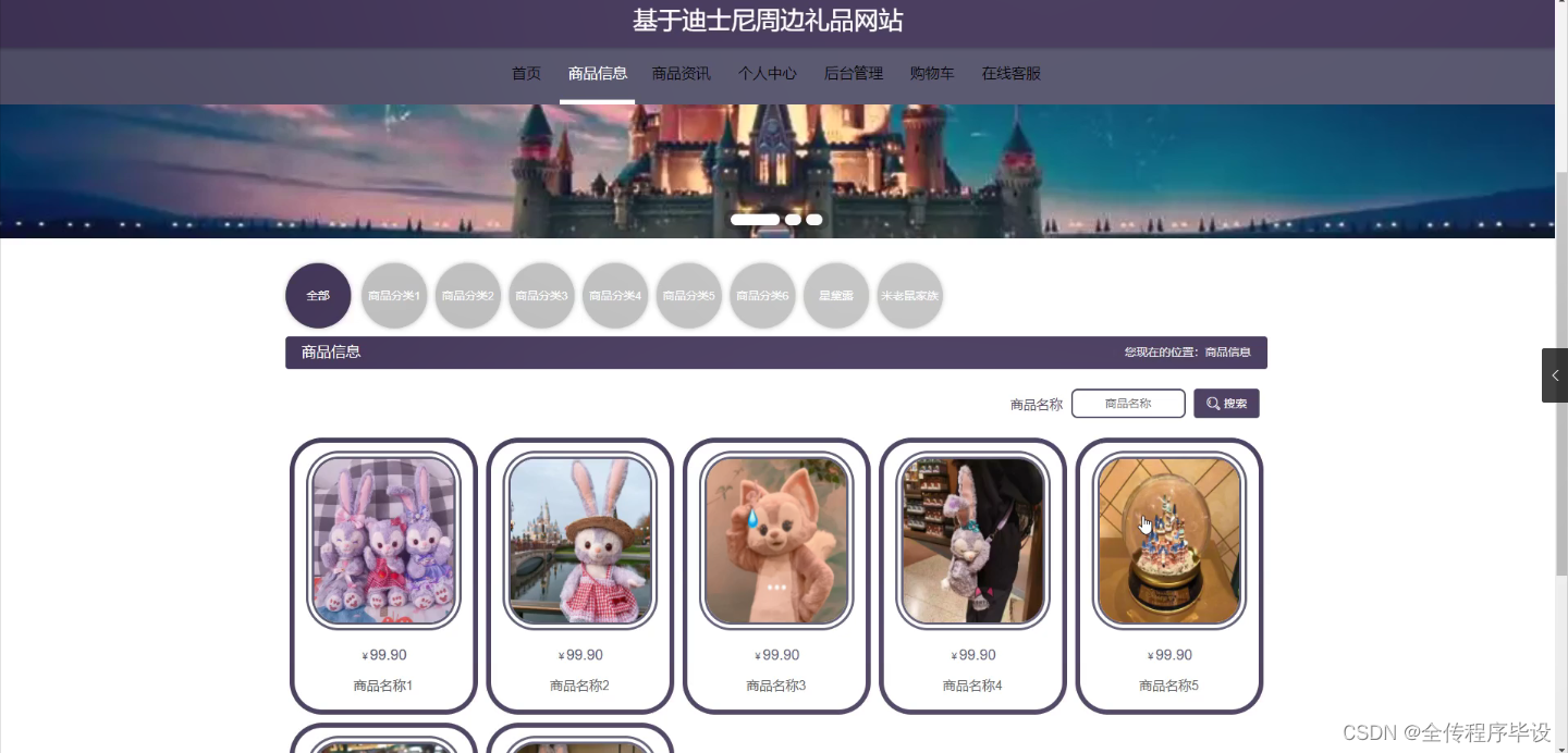 Java计算机毕业设计基于迪士尼周边礼品网站（附源码springboot开题论文）csdn 迪士尼网站自动购物 Csdn博客