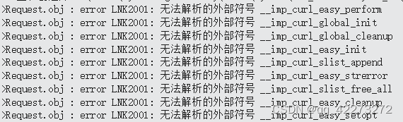 error LNK2001: 无法解析的外部符号 __imp_curl_easy_perform-CSDN博客