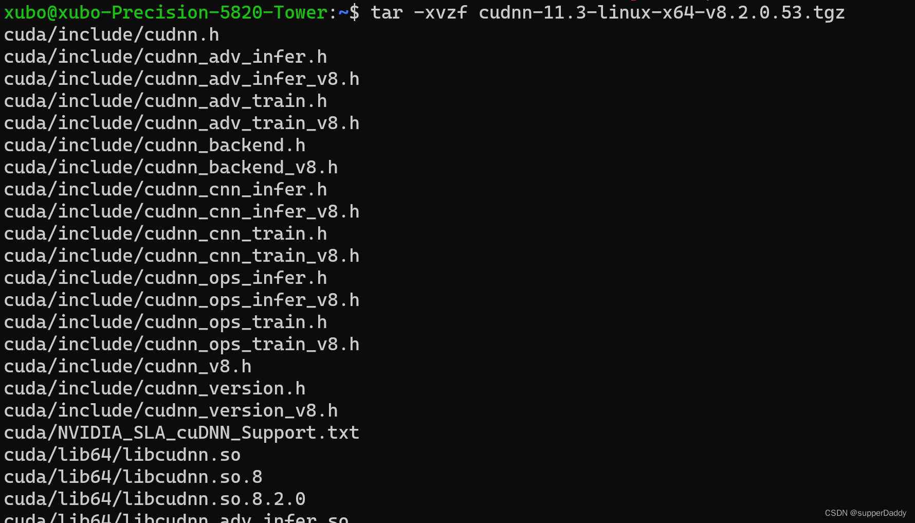 Linux系统下配置CUDA环境，使用GPU训练模型（Ubuntu22.04+python3.10+tensorflow2.8.0+cuda11.7+cudnn8.2.0）_linux安装 ...