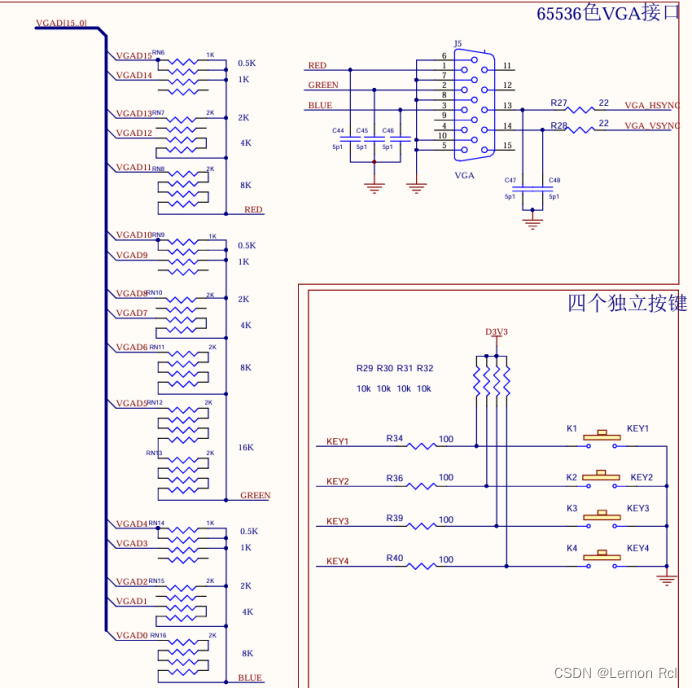 FPGA VGA显示器驱动设计（RGB565）显示彩条_rgb565接口接线图-CSDN博客