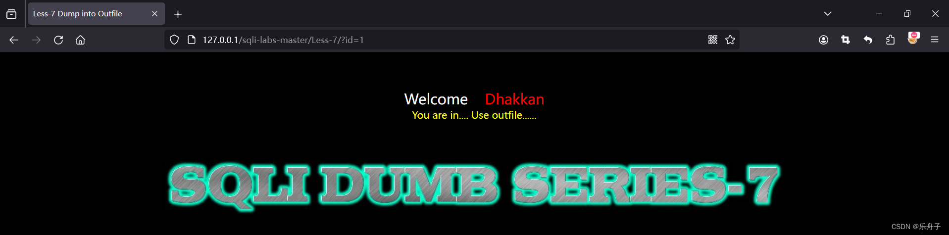 SQLi-LABS-MASTER 1-7-CSDN博客