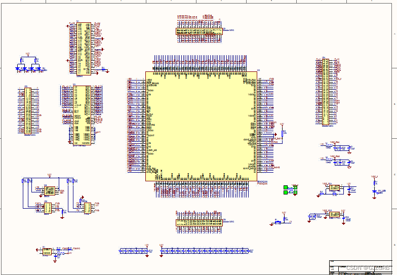 基于fpga Ep2c8q208 Cyclone2最小系统核心板硬件原理图pcb工程文件，ad09设计的硬件工程文件cyclone Ii系列的ep2c8q208芯片 Csdn博客